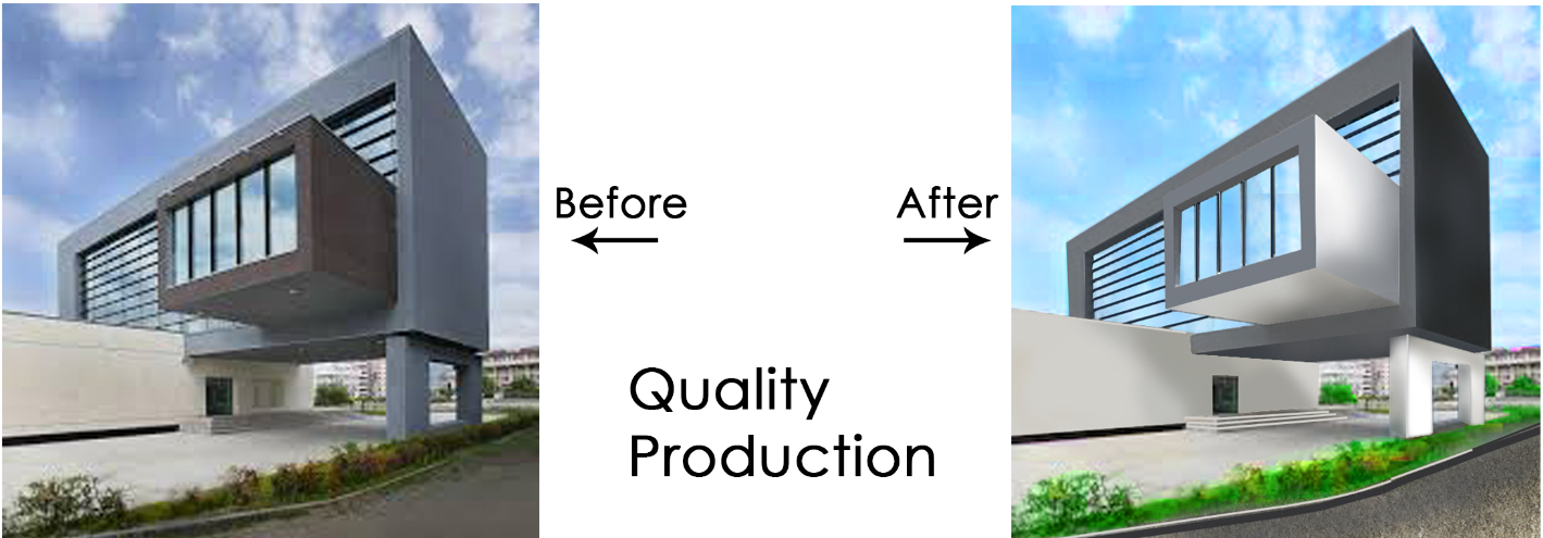 Architectural Renders Photo Manipulation(Post production) - kaleXmat