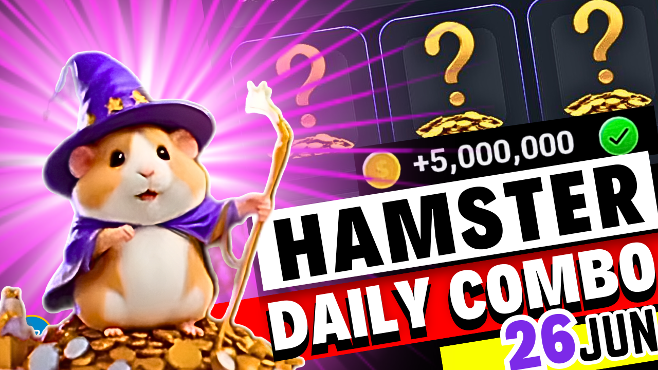 Hamster kombat daily combo || 26 june [Claim 5M coins] - kaleXmat